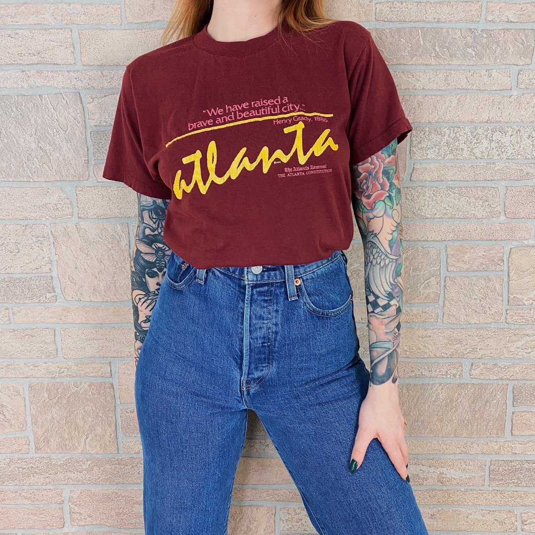 1985 Atlanta Soft and Worn Vintage Tee | Noteworthy Garments | Atlanta, GA