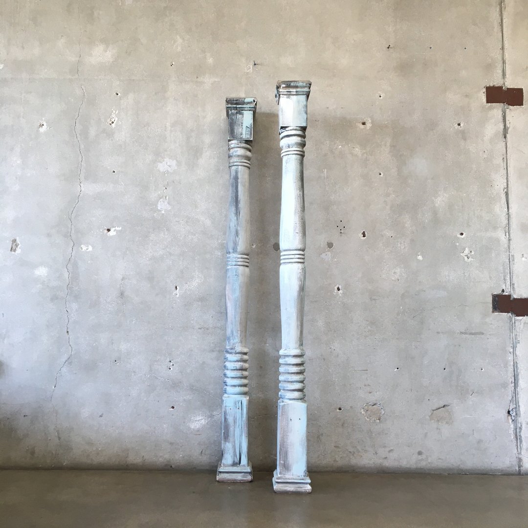 Distressed Solid Wood Columns | Urban Americana (Home Decor) | Long ...