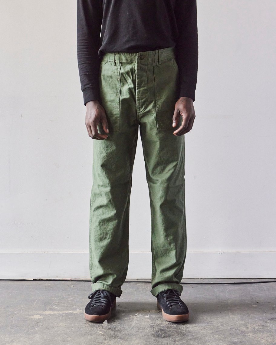 orSlow Regular Fit Fatigue Pant, Green | Glasswing Shop | Seattle, WA