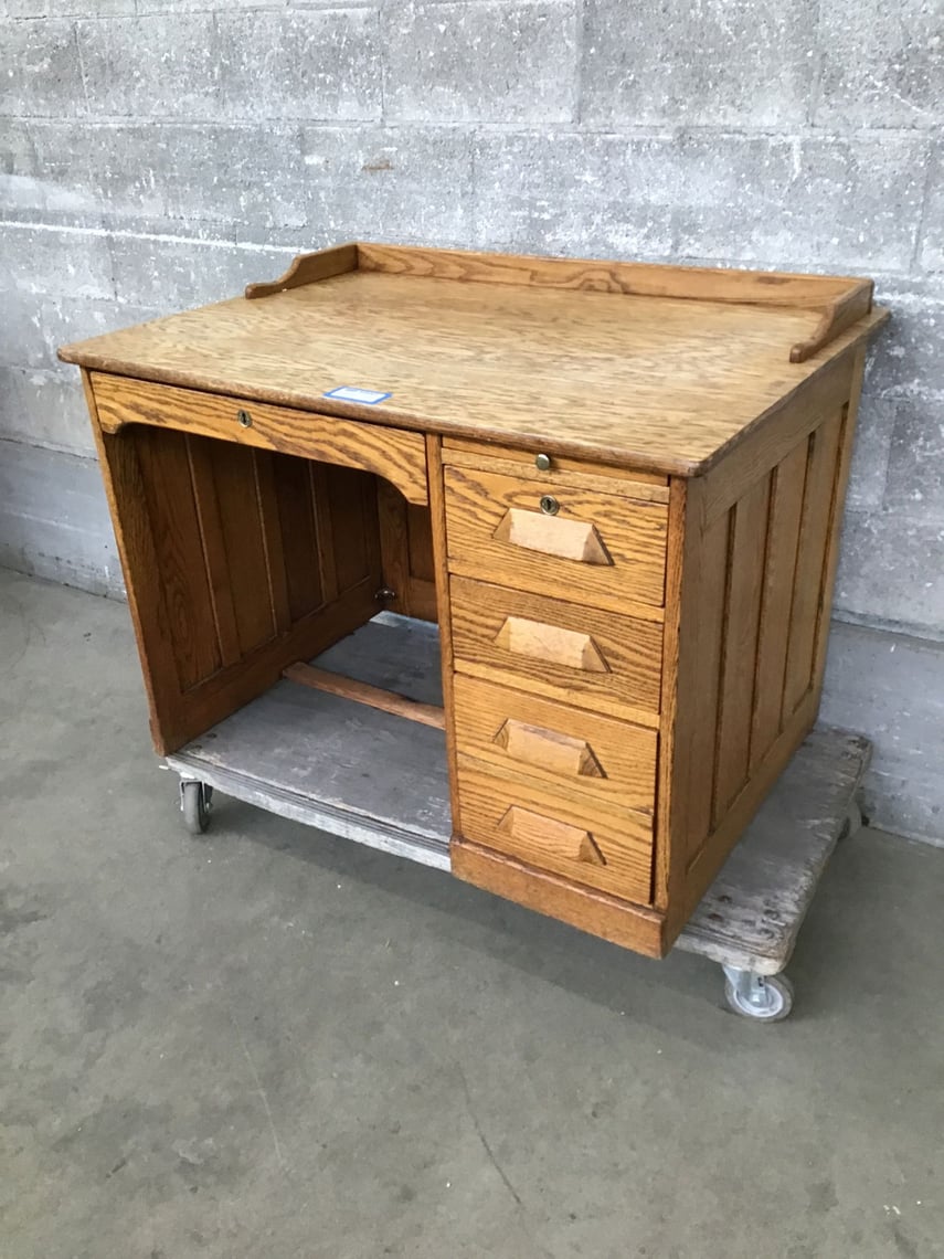 Compact Oak Writing Desk (Seattle) | Second Use | Seattle and Tacoma, WA