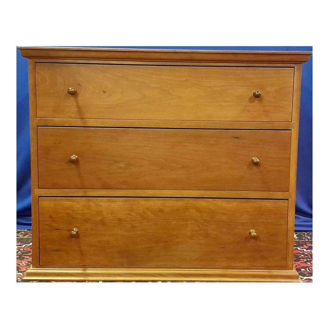 Vintage Thomas Thos Moser Solid Cherry Three Drawer Shaker Chest | GR ...