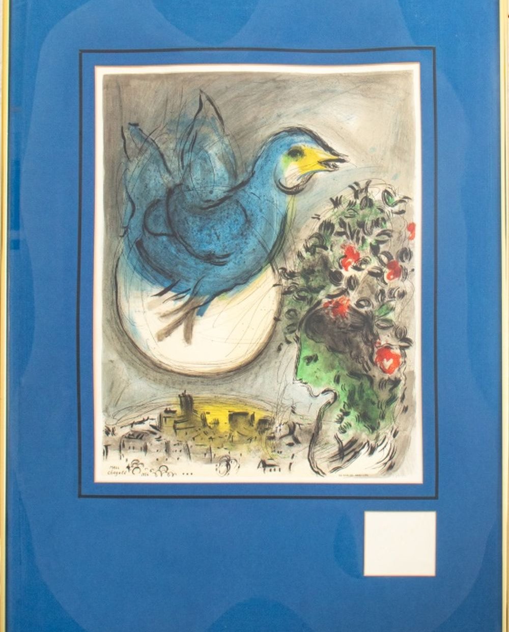 Marc Chagall "Blue Bird" Lithograph, 1968 | Showplace Antique + Design ...