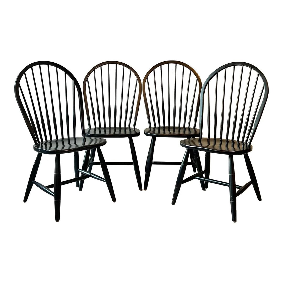 Ethan Allen Gilbert Windsor Side Chairs - Set of 4 | 2nd Story Trading ...