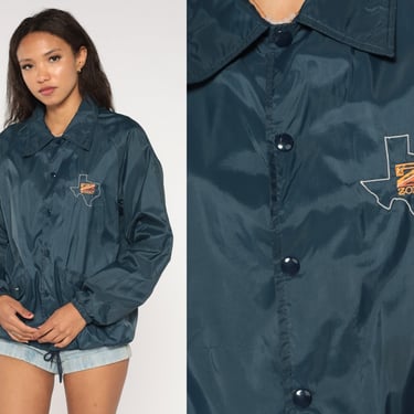 Zodiac Windbreaker Jacket 80s Navy Blue Texas Jacket | Shop Exile ...
