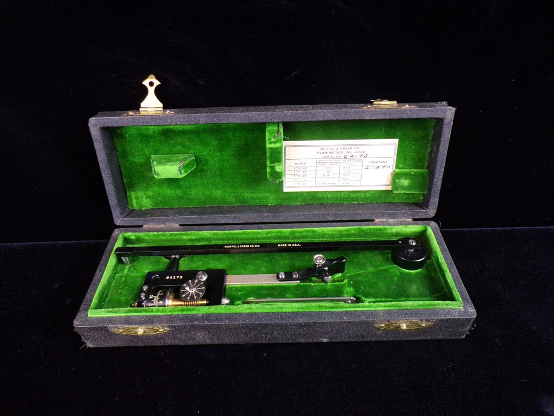 ws/Vintage K&E Keuffel & Esser 4236 Compensating Polar Planimeter ...