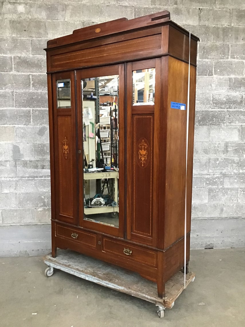 Vintage Walnut Armoire w/ Inlays (Seattle) | Second Use | Seattle and ...