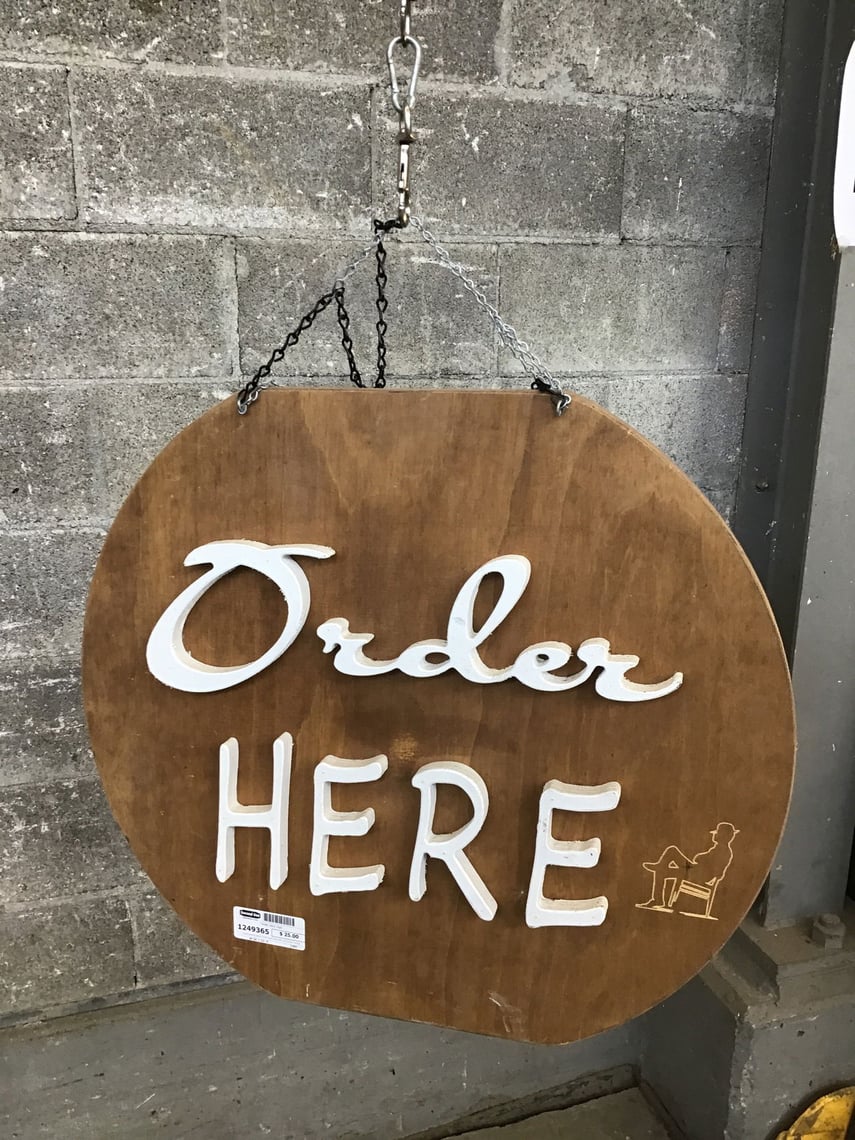 ‘Order Here’ Sign (Seattle) | Second Use | Seattle and Tacoma, WA