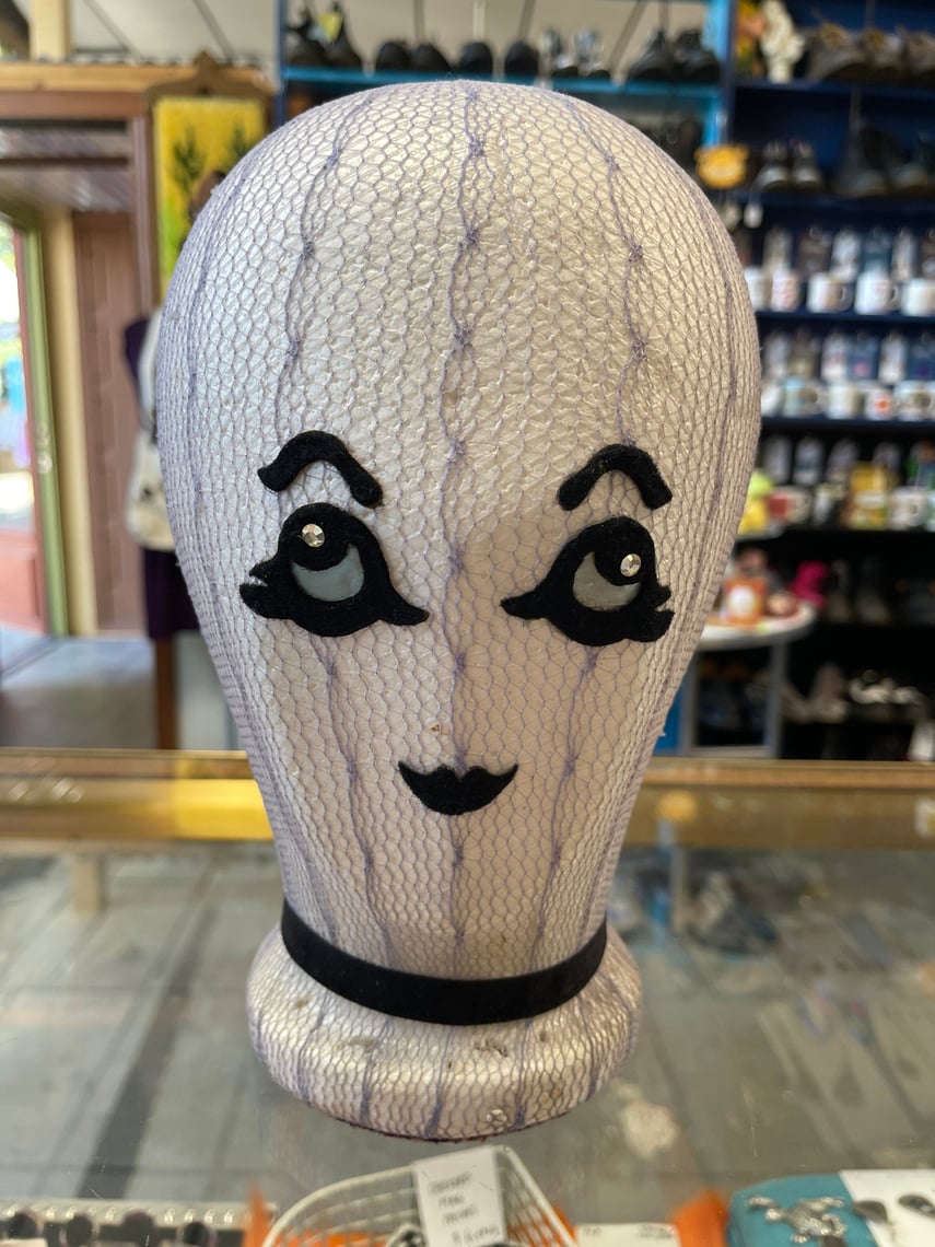 1960s mannequin head Vintage 1960s Mod styrofoam | Pure Vintage ...