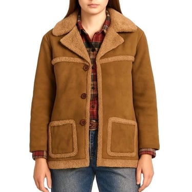 Vintage Fingerhut Fashions Shearling Ranch Coat, Made in | A GoGo ...