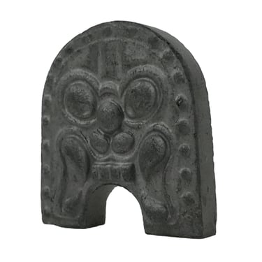 Japanese Miniature Clay Oni Demon Kawara Roof Tile | Chidori Vintage ...