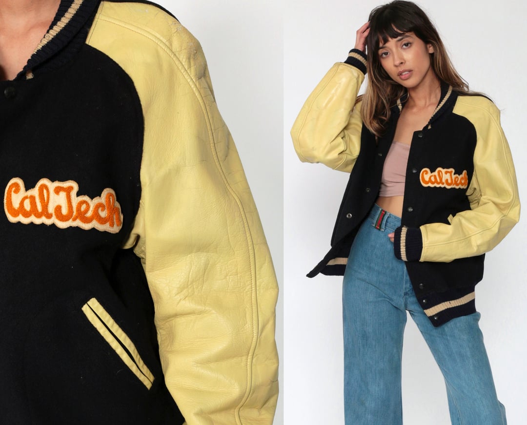 Caltech Letterman Jacket 60s California University Baseball Jacket Wool Varsity | Shop Exile ...