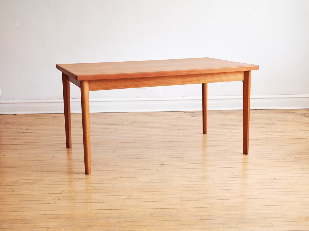 Mid Century Danish Modern Extending Dining Table | Spaced Out Studio ...