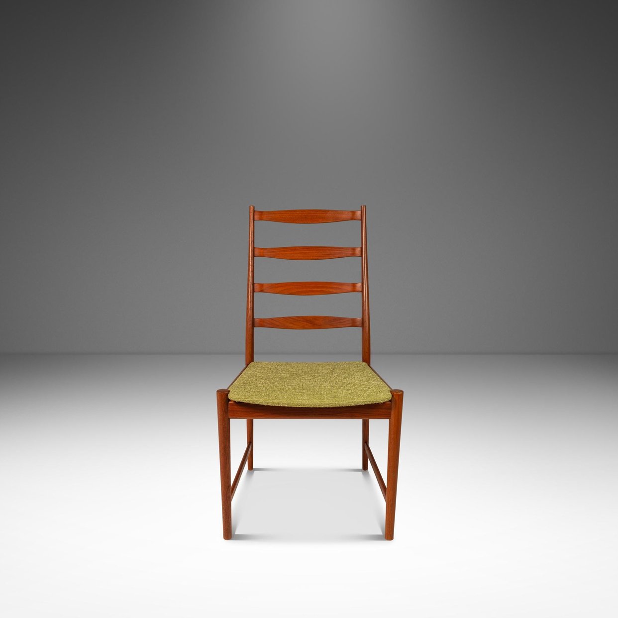 Mid-Century Danish Modern Contoured Ladderback Side / Desk Chair | ABT ...