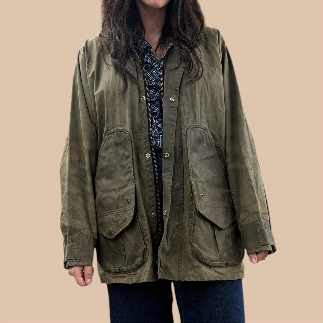 Vintage Filson Field Jacket Retro 1990s Waxed Tin Canvas + Size ...