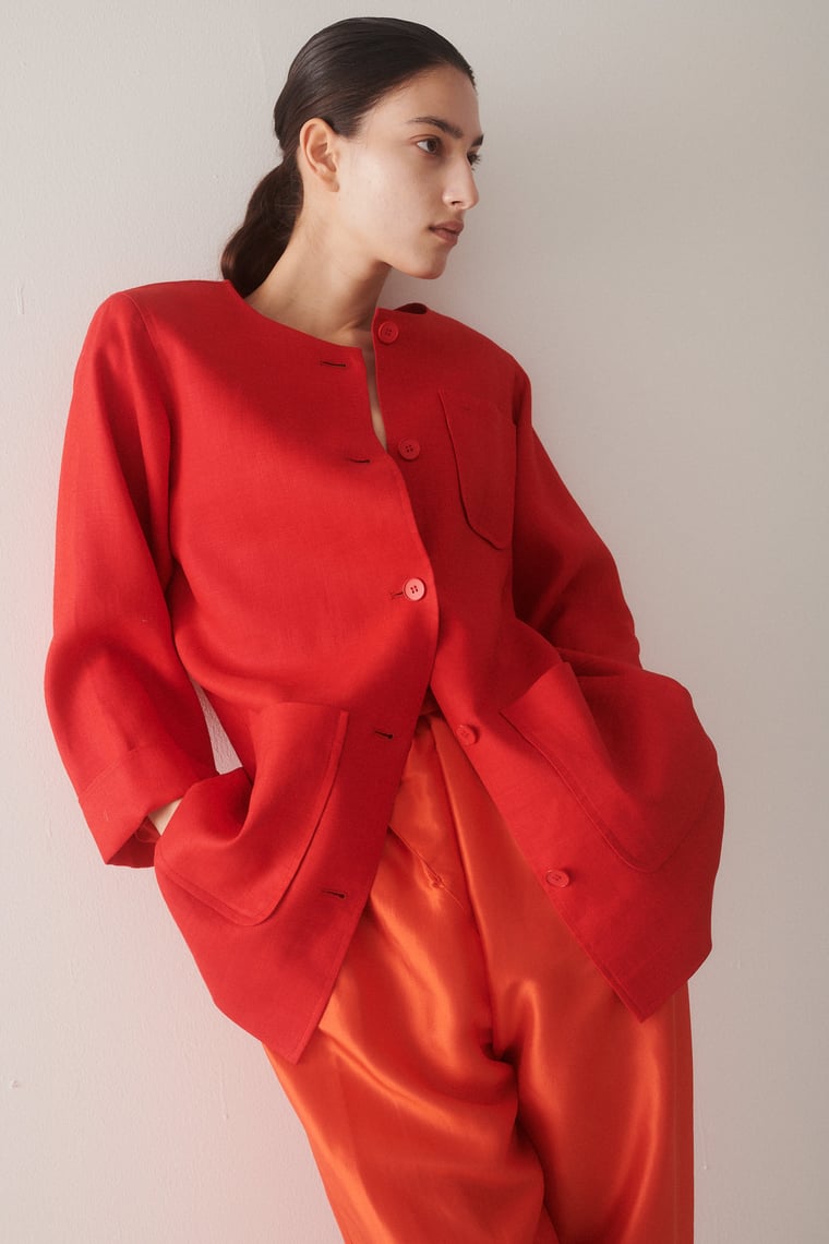 Ysl Tomato Red Coat | Desert Vintage | Tucson, AZ