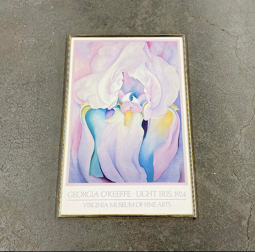 Vintage Georgia O’Keeffe Print 1990s Retro Size 37x25 Contemporary ...
