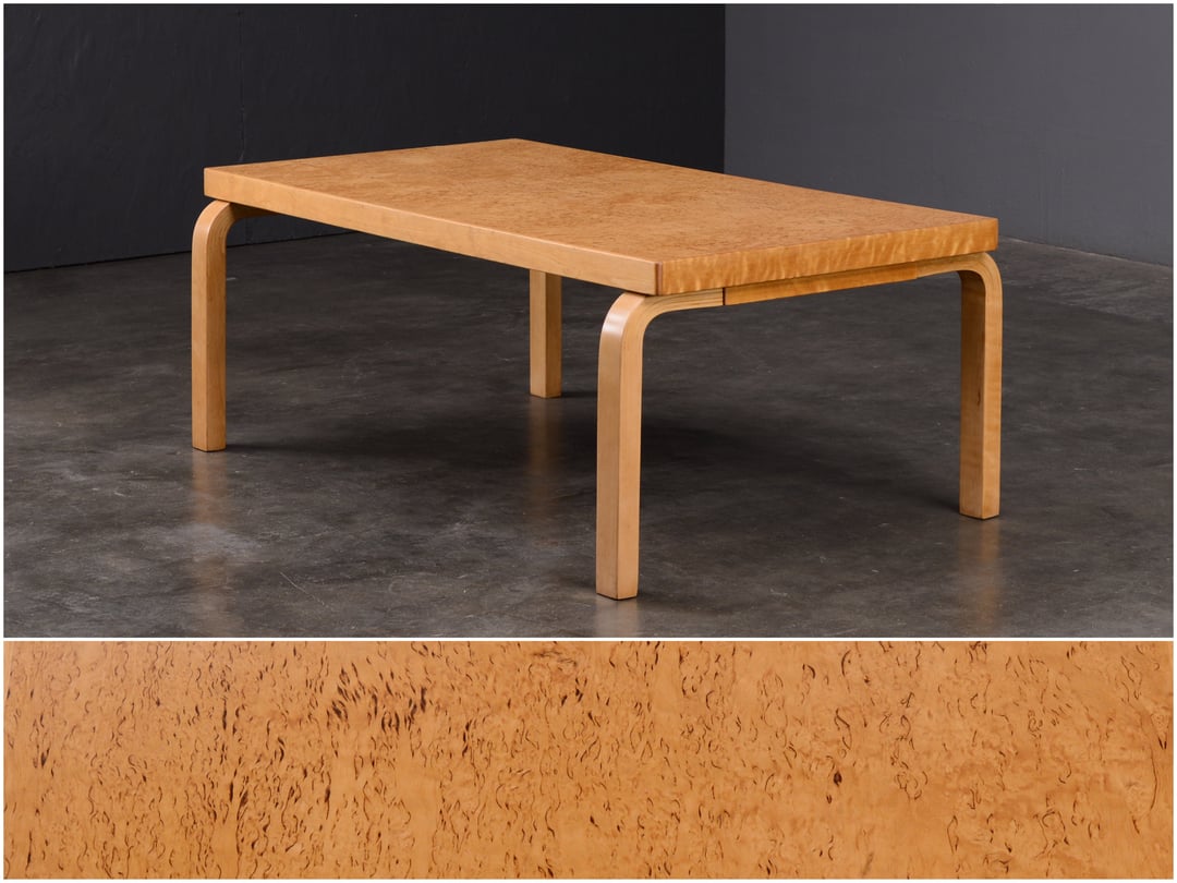 Restored Alvar Aalto Rectangular Coffee Table Mid-Century Modern | Madsen Modern | Seattle, WA