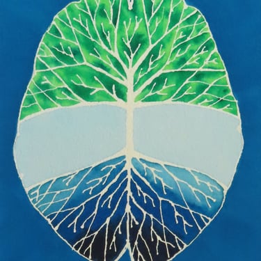Root and Branch Brain - original watercolor painting - neuroscience ...