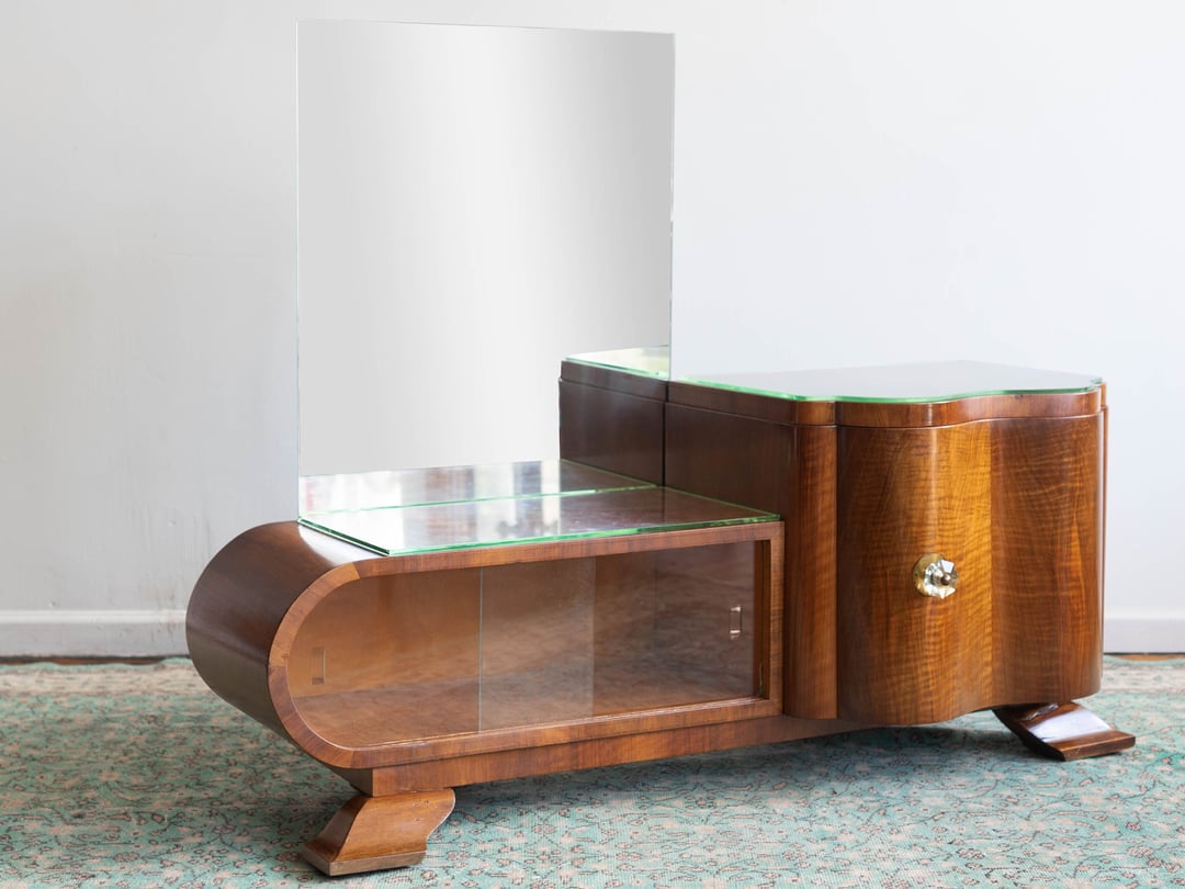 Vintage 1920's Art Deco Vanity / Dressing Table with Mirror | Blink ...