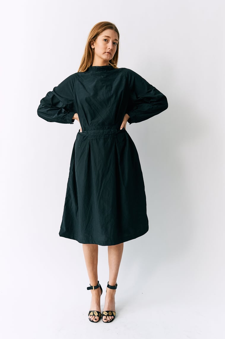 BLACK CDG Black Midi Dress | Consignment Brooklyn | Brooklyn, NY