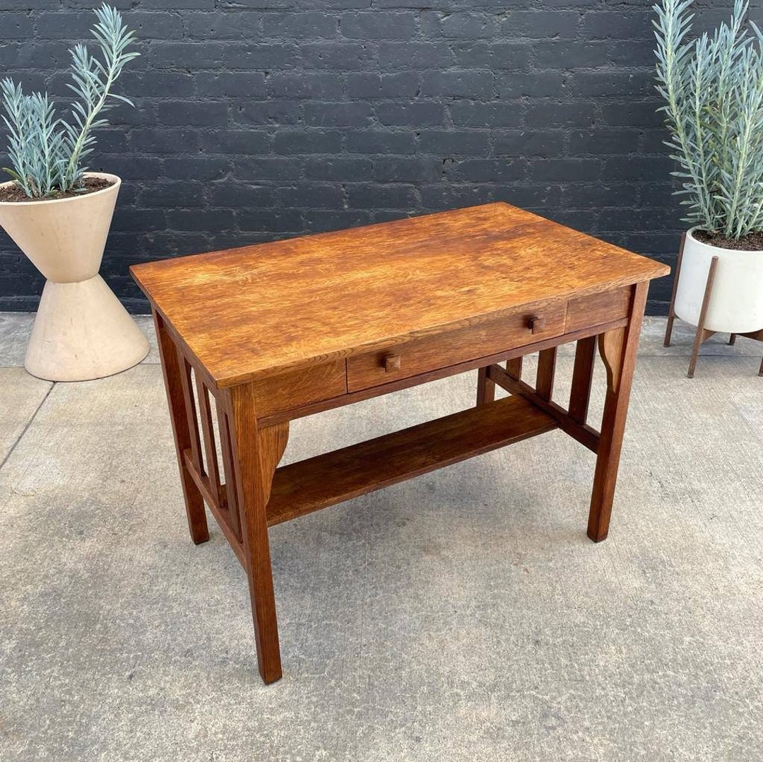 Vintage Mission Style Oak Desk, 1960’s | Vintage Supply | East LA - Los ...