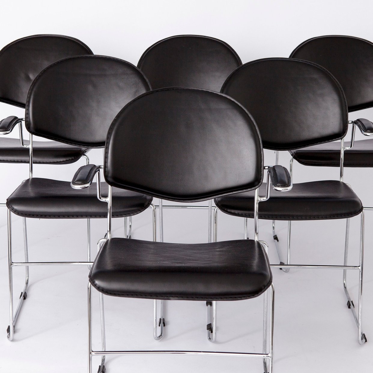 Set of 6 cantilever chairs vintage 1980s | 1001 Vintage Chairs ...