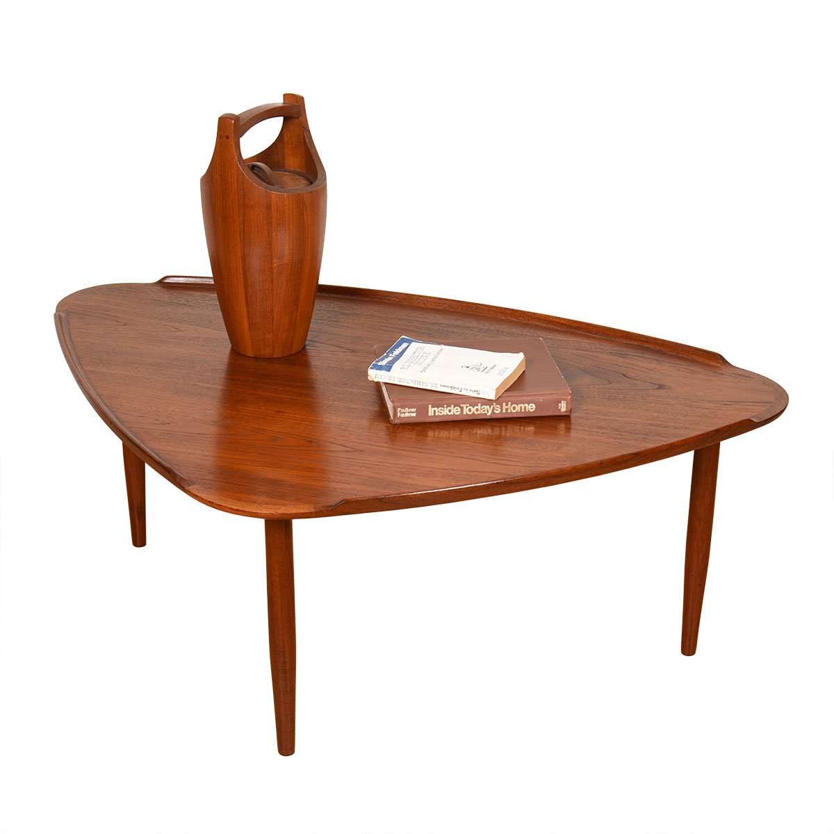 The Flirtatious Danish Teak Guitar Pick Triangular Coffee | Modern ...