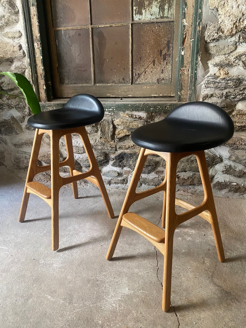Mid century bar stool Erich Buck kitchen stool mid century ...