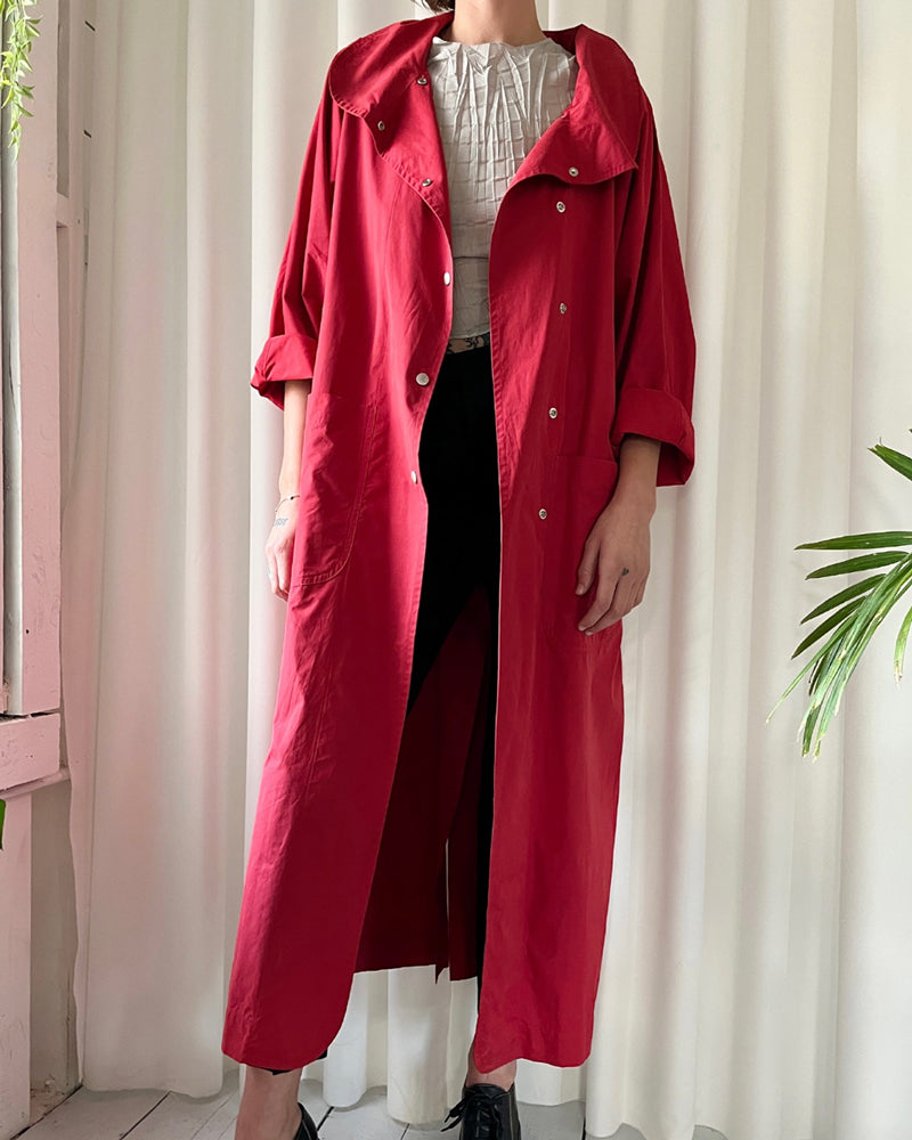 80s Draped Brick Red Jacket | Lucky Vintage | University District ...