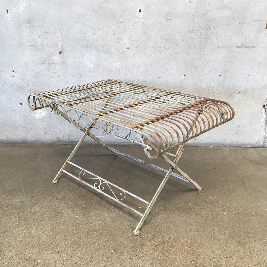 Vintage Folding Iron Rack / Table | Urban Americana | Long Beach, CA