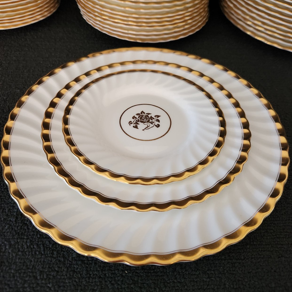 Minton 'Gold Rose' China: 3-Piece Place Settings (Sold | Community ...