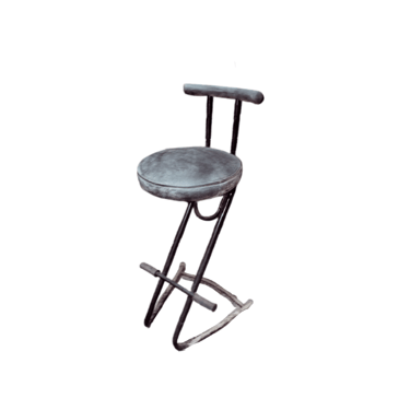Postmodern Memphis Group Style Cantilever Black Single Bar Stool ...