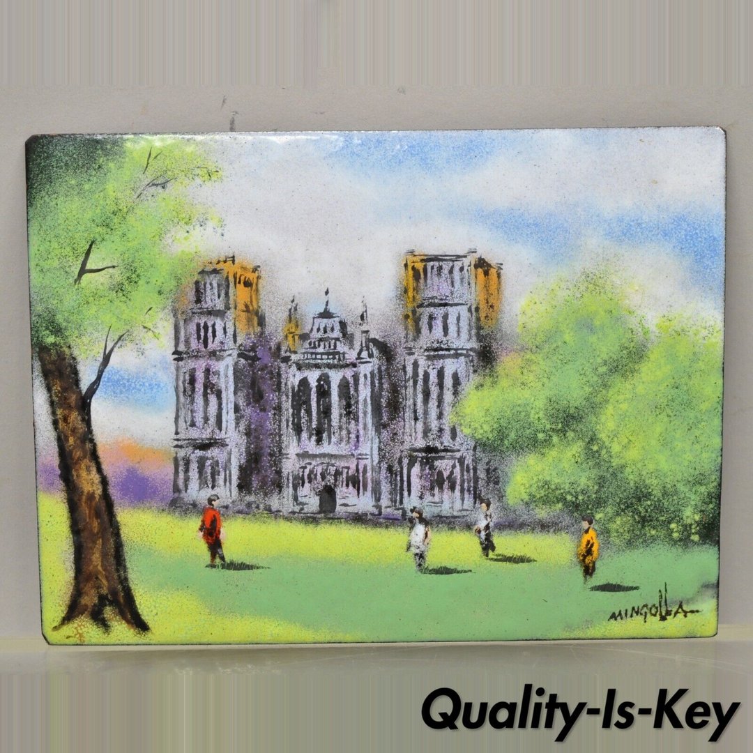 Dom Dominic Mingolla Enamel on Copper Small Painting Notre Dame ...