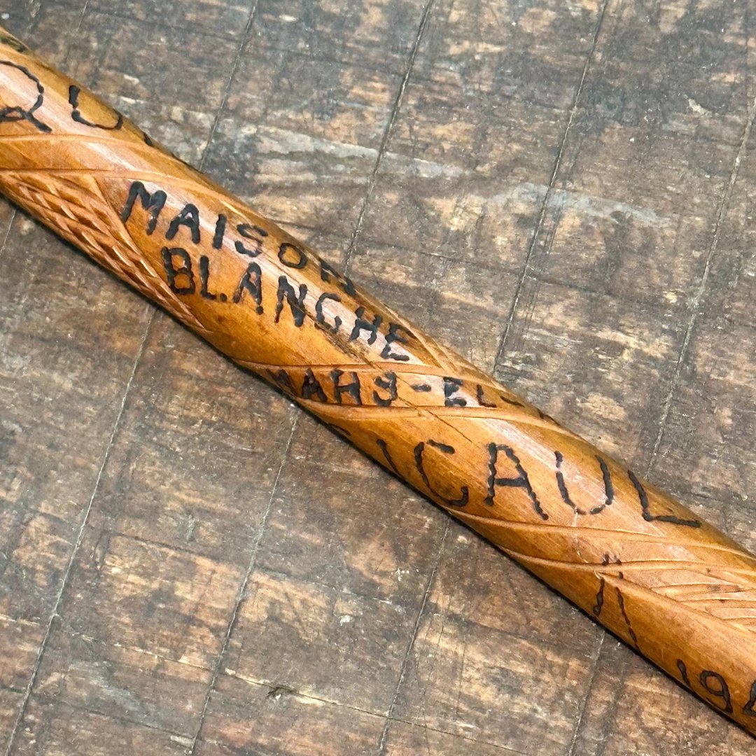 WW2 Folk Art Cane from 12th Air Force North Africa | Mad Van Antiques ...