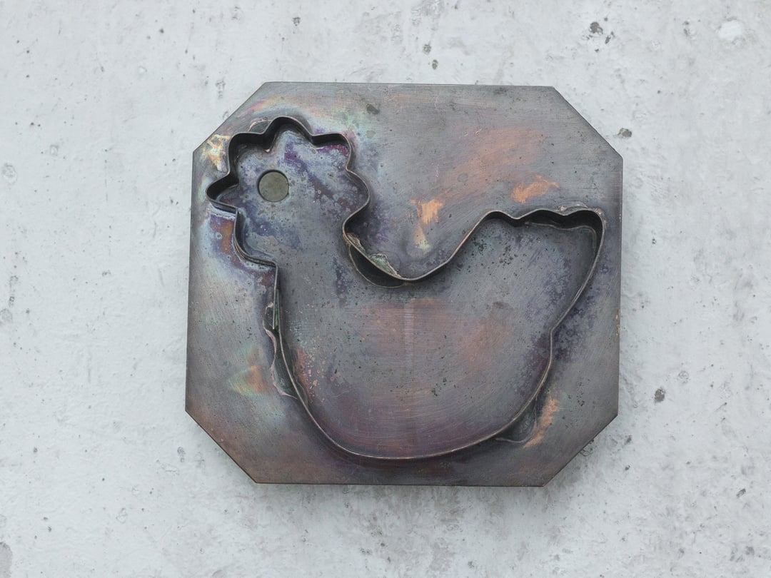 Antique Rooster Cookie Cutter, Primitive Tin Cookie Cutter, Farmhouse ...