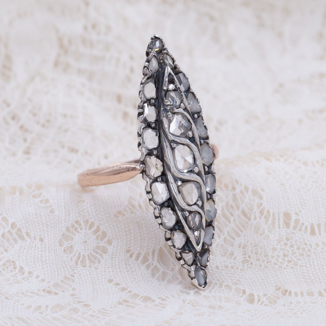 Victorian-Era Rose-Cut Navette Ring | Pippin Vintage Jewelry | Chelsea ...