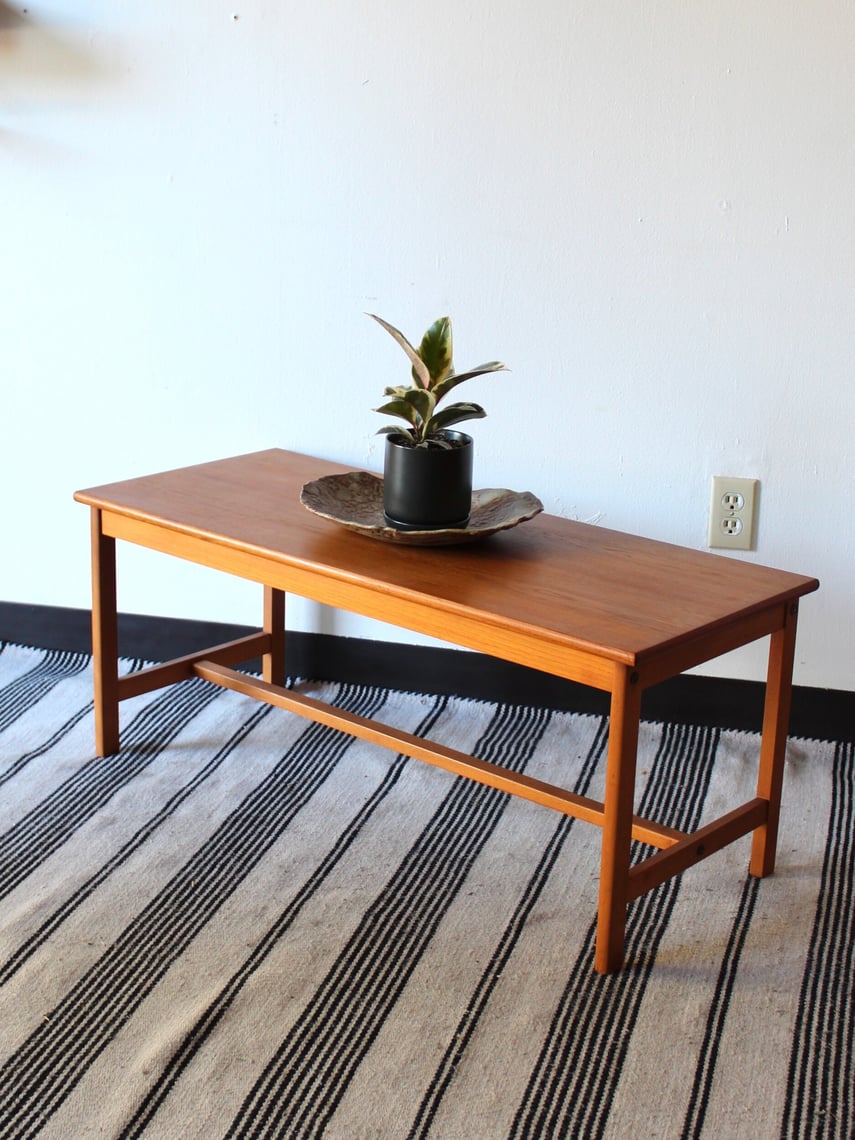 Swedish Teak Entryway Bench | Form and Function | Portland, OR