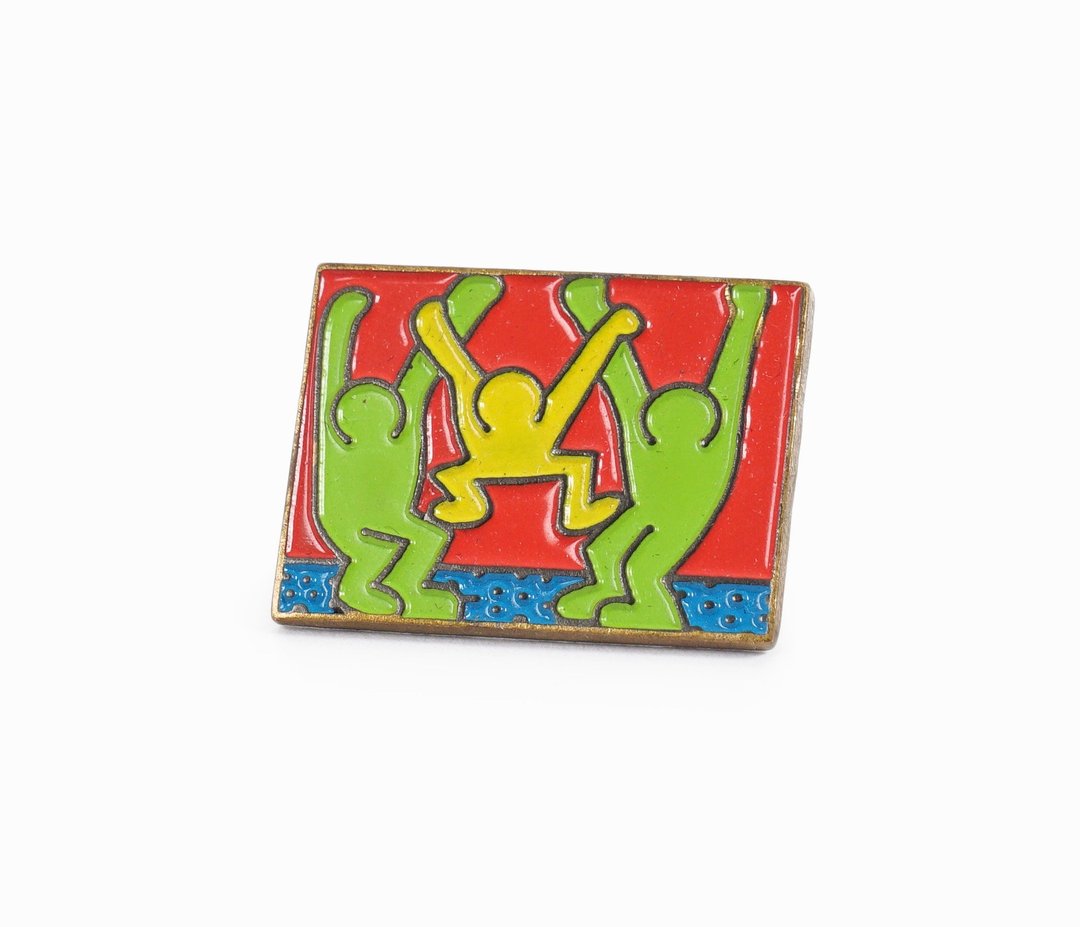 Keith Haring Pin Vintage Keith Haring x Obey Dancing Figures | Vintage ...