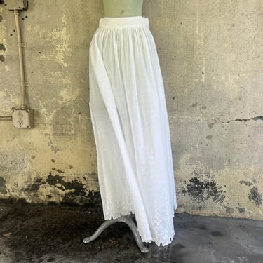 Antique Edwardian Petticoat Skirt / Early 1900s 1910 Crochet Antique Edwardian Petticoat Skirt / Early 1900s 1910 Crochet