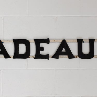 antique cast iron storefront signage, "cadeaux" | Joliette - Pickering ...