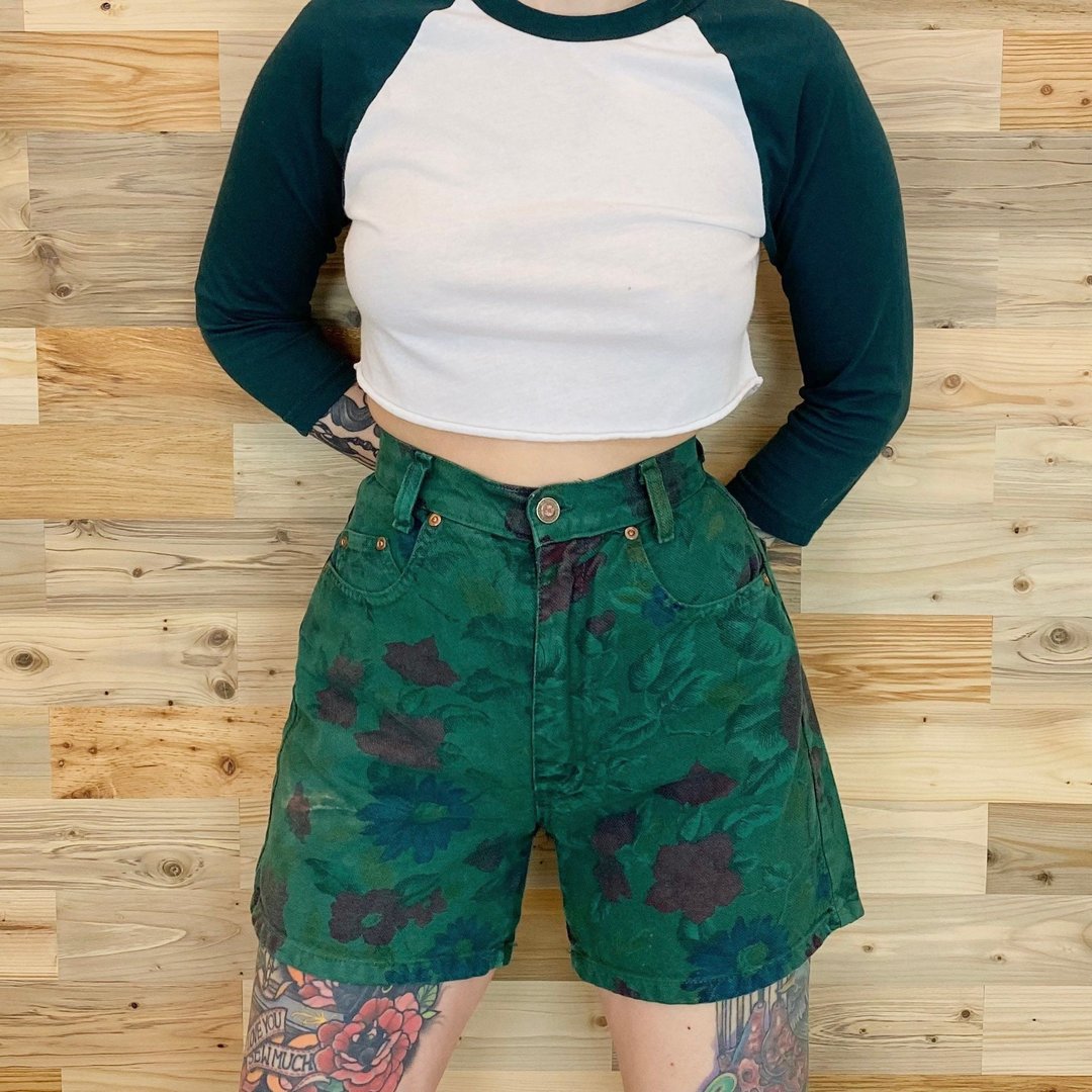 High Rise Floral Print Shorts / Size 26 | Noteworthy Garments | Atlanta, GA