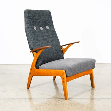 Mid Century Danish Modern Lounge Chair Recliner Christian | Midcentury ...