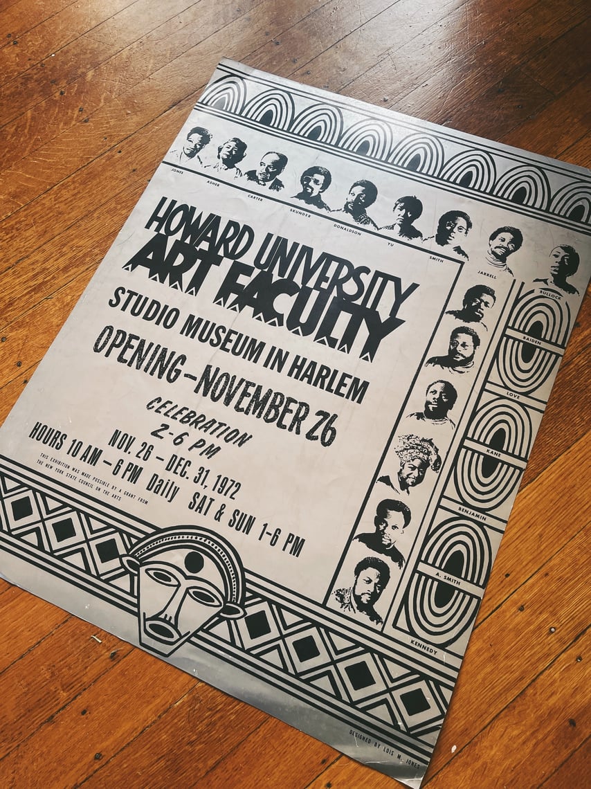 Vintage Howard University Art Faculty Studio Museum Poster (1972) | BLK ...