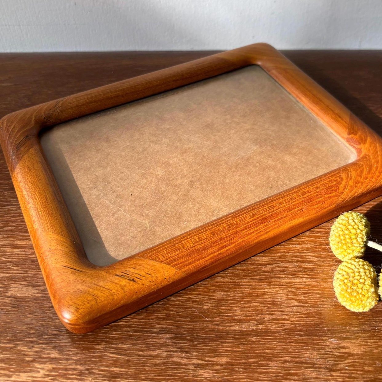 Vintage Mid-century Solid Teak Wood Danish Modern Picture | Tori ...