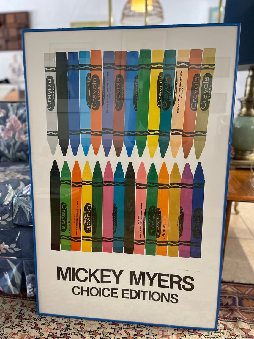 ‘Even More…’ Crayola Crayons Lithograph Poster by Mickey Myers, 1979 ...