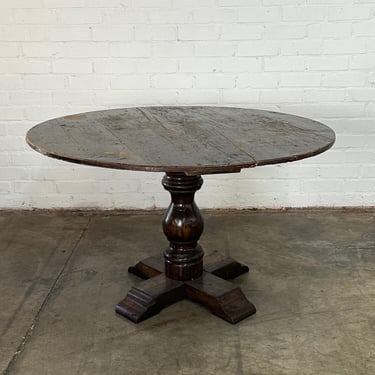 Vintage Rustic Pedestal Dining table | Vintage On Point | Los Angeles, CA