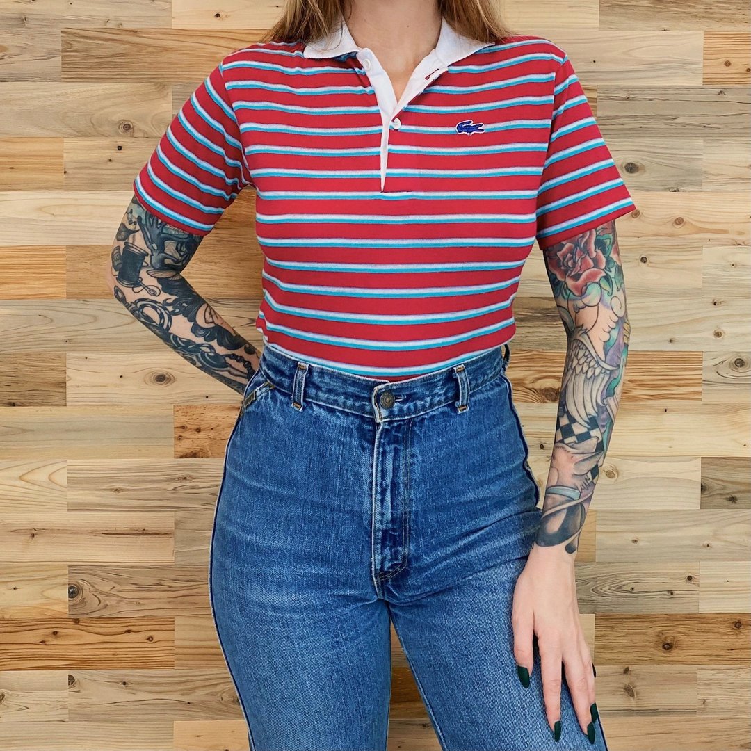 70's IZOD Lacoste Striped Polo Shirt | Noteworthy Garments | Atlanta, GA