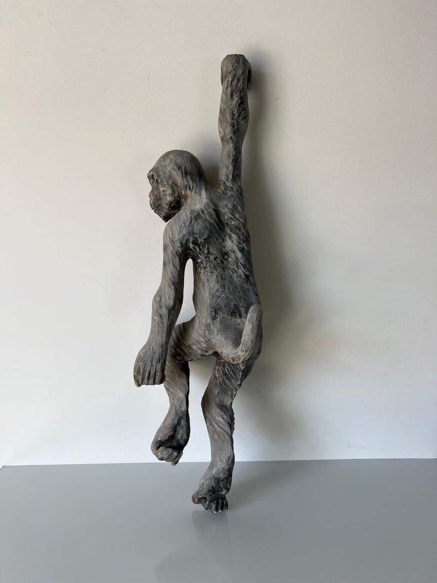 Vintage Life Size Hanging Monkey Sculpture | Miami Vintage Decor ...