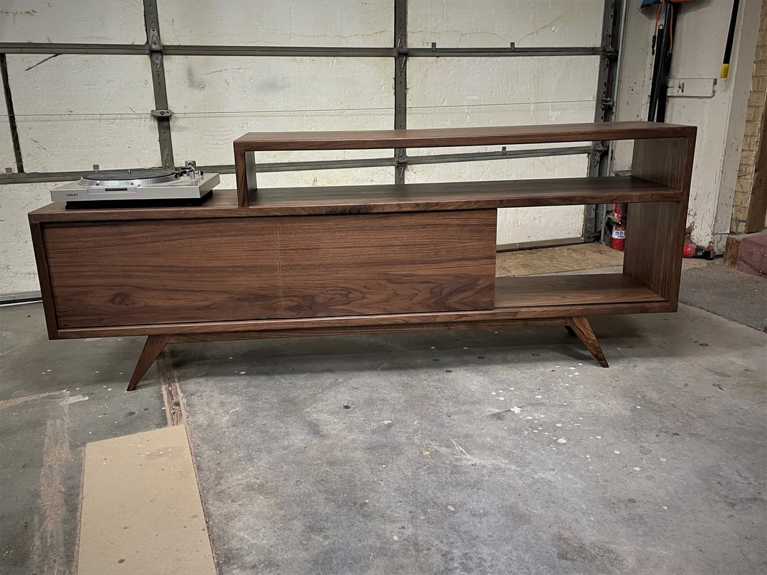 A mid century modern TV , record player console | MonkeHaus | Boise, ID