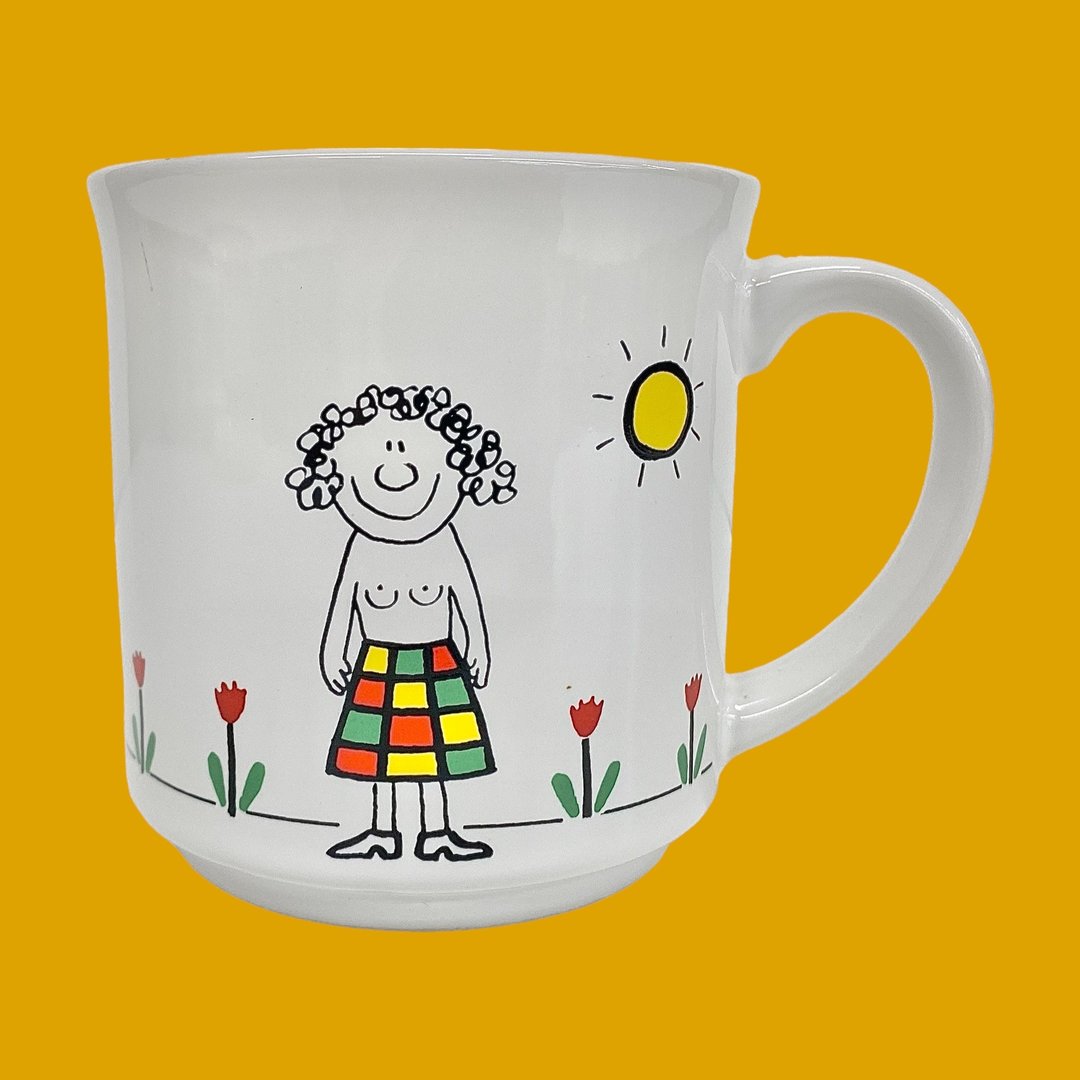 Vintage Recycled Paper Products Mug Retro 1990s Halfway Decent Coffee ...